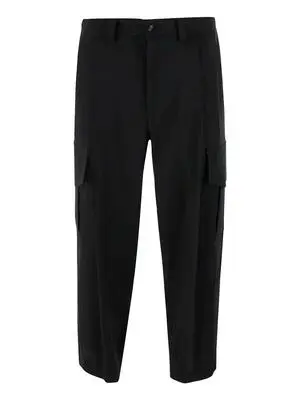 Giorgio Armani Multi-pocket Cargo Pants - Black