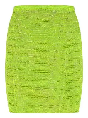 SANTA BRANDS Crystal-embellished Mini Skirt - Green