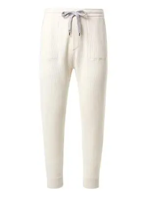 Brunello Cucinelli Cashmere-blend Sweatpants - White