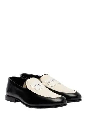 Givenchy Leather And Canvas Loafers - Black