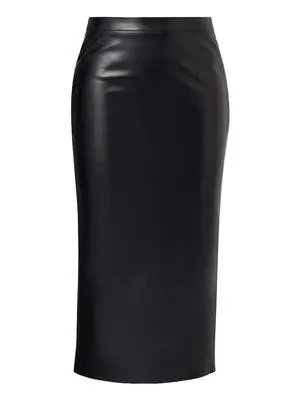 Givenchy High-rise Leather Pencil Skirt - Black