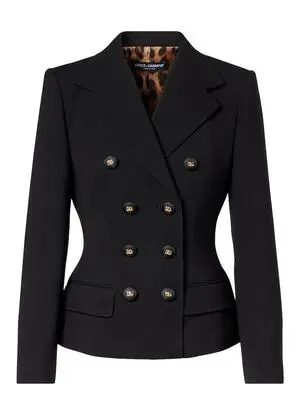 Dolce & Gabbana Virgin Wool Blazer - Black