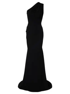 Alex Perry Draped One-shoulder Gown - Black