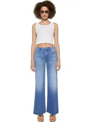 MOTHER The Roller Fray Fan Favorite Jeans - Blue