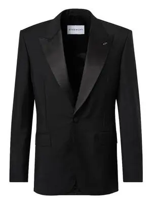 Givenchy Wool And Mohair Tuxedo Jacket - Black