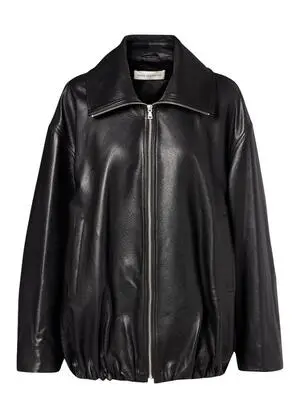 Nour Hammour Elisse Leather Jacket - Black