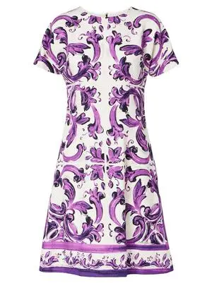 Dolce & Gabbana Majolica Printed Minidress - White