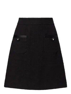 Dolce & Gabbana Cotton-blend Miniskirt - Black