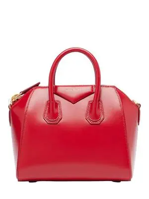 Givenchy Antigona Mini Leather Tote Red