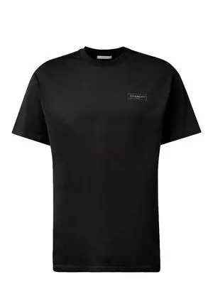 Givenchy Logo Cotton Jersey T-shirt - Black