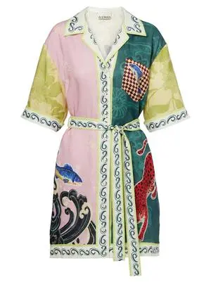 ALEMAIS Alémais Rochester Belted Mini Dress - Multicoloured