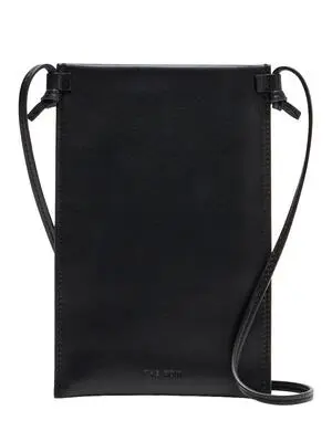 THE ROW Camie Leather Pouch - Black