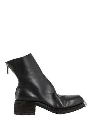 Guidi Back Zip Boots - Black
