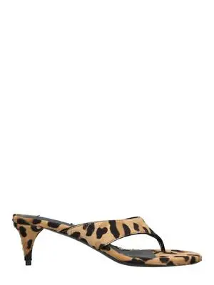 Alaïa Leopard-print Heeled Mules - Brown