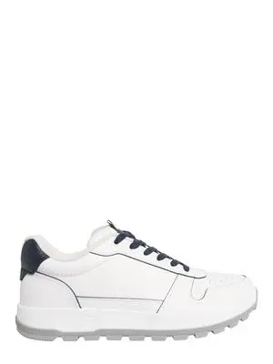 Brioni Leather Crossing Sneakers - White