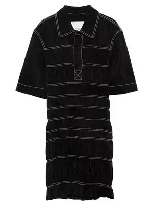 Nanushka Smocked-detail Dress - Black