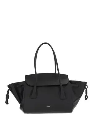JIL SANDER Voyage Small Leather Bag - Black