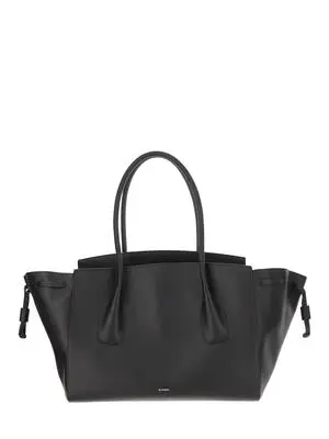 JIL SANDER Leather Tote Bag - Black