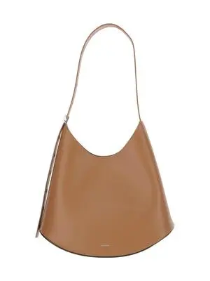 JIL SANDER Eldorado Medium Leather Shoulder Bag - Brown