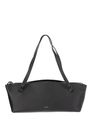 JIL SANDER Leather Tote Bag - Black