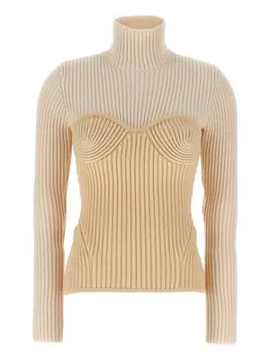 Jean Paul Gaultier Corset Sweater - White