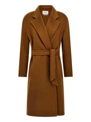 Max Mara Melinda Midi Coat In Double Cashmere - Brown
