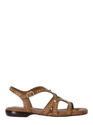 Ash Ruby Flat Sandal - Brown