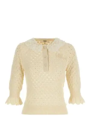 Chloé Pointelle Knit - White