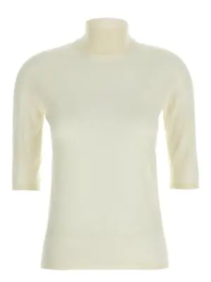 Max Mara Cecina Turtleneck Sweater - White