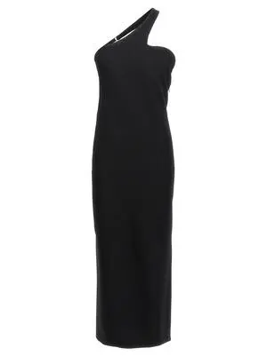 Sportmax Molise' Stretch Viscose Dress - Black