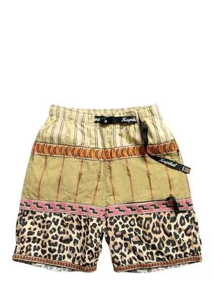 Kapital Crazy Patchwork Eco Baka Shorts - Brown