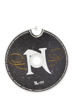 D'HEYGERE Exclusive For Manifesto Cd/dvd Hoop Earring 'life Is Good - Silver