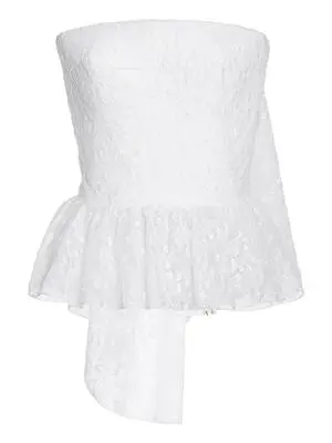 Givenchy Lace Corset Top With Cape Back - White