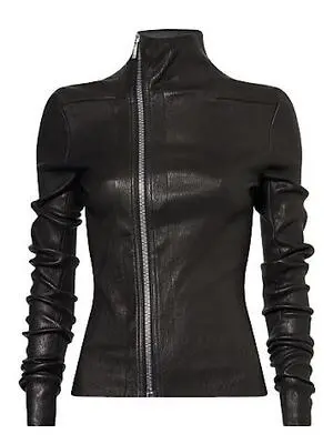 Rick Owens Gary High-neck Jacket - Black