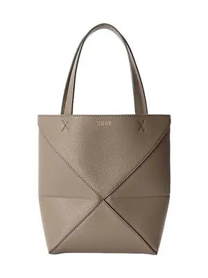 LOEWE Puzzle Fold Mini Leather Tote Bag