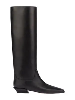 Paris Texas Bettina Leather Knee-high Boots - Black