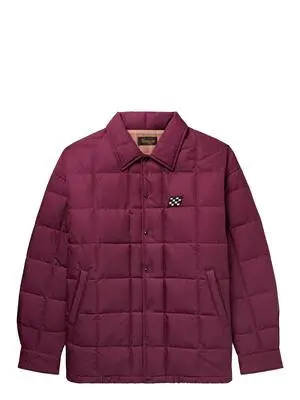 Visvim Coach Appliquéd Quilted Down Jacket - Burgundy