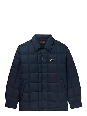 Visvim Coach Appliquéd Quilted Down Jacket - Blue