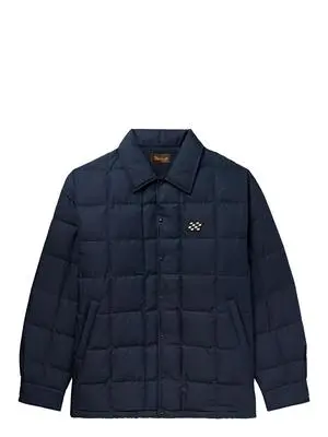 Visvim Coach Appliquéd Quilted Down Jacket Navy