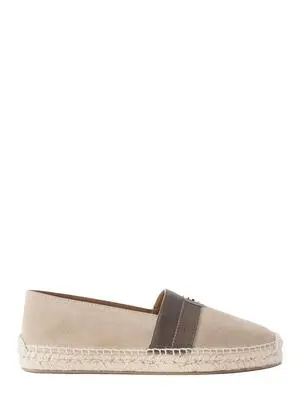 CHRISTIAN LOUBOUTIN Alfarica Logo-embellished Espadrilles - Neutrals