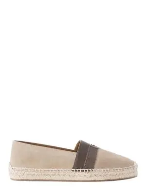 CHRISTIAN LOUBOUTIN Alfarica Logo-embellished Espadrilles - Neutrals