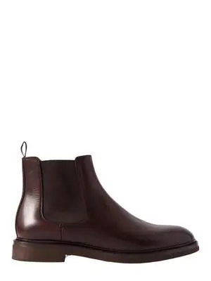 Brunello Cucinelli Leather Chelsea Boots - Brown