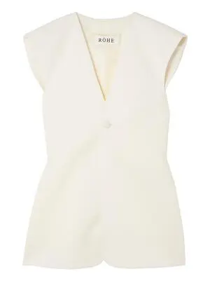 RÓHE Wool Vest - Ivory