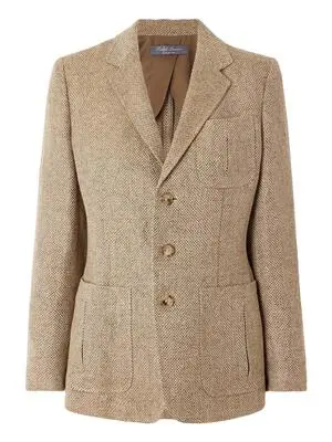Ralph Lauren Ronan Linen-tweed Blazer - Brown