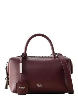 MAX MARA Boston Leather Top Handle Bag