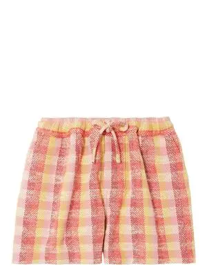 MARRAKSHI LIFE Checked Cotton Shorts - Multi