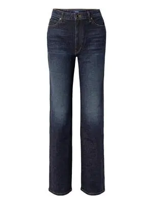 Khaite Danielle High-rise Straight-leg Jeans - Blue