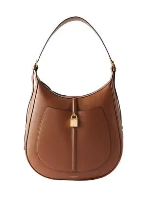 DEMELLIER The Siena Embellished Textured-leather Shoulder Bag - Brown