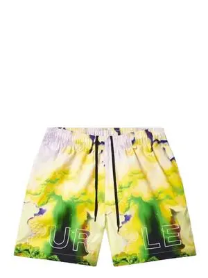 PURPLE BRAND All Round Shorts - Yellow/green