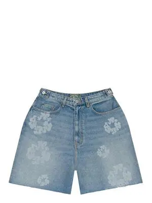 DENIM TEARS Laser Wreath Denim Short - Blue
